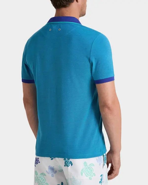 Vilebrequin Cotton Polo Solid Polo Palan - Blue
