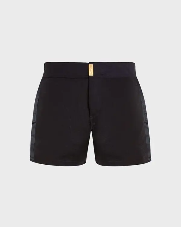 Vilebrequin Tailored Wool Swim Trunks - Black