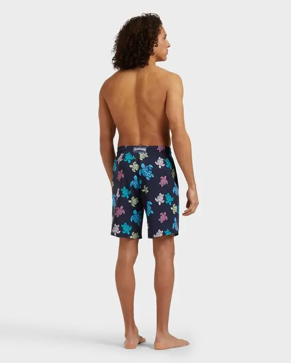 Vilebrequin Long Stretch Swim Trunks - Blue