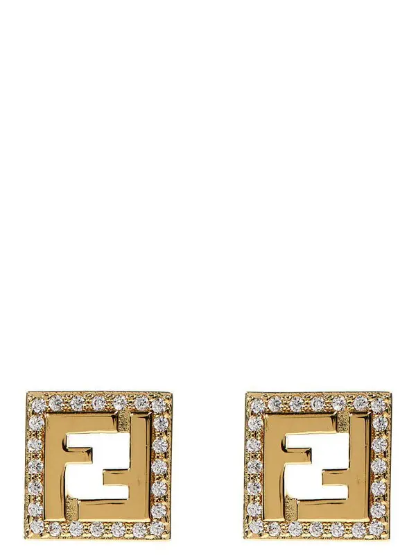 Fendi Forever Stud Earrings - Gold