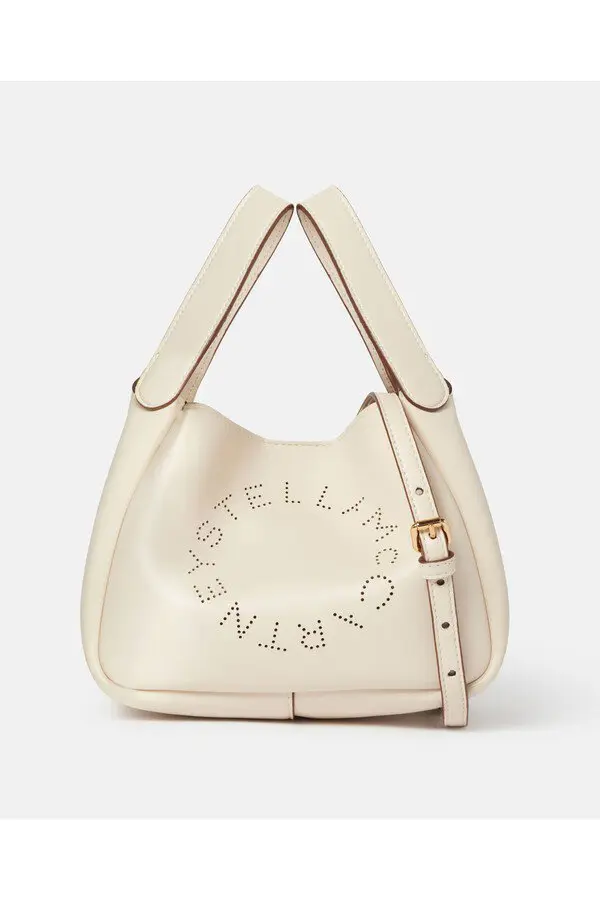 Stella McCartney Logo Double Top Handle Crossbody Bag