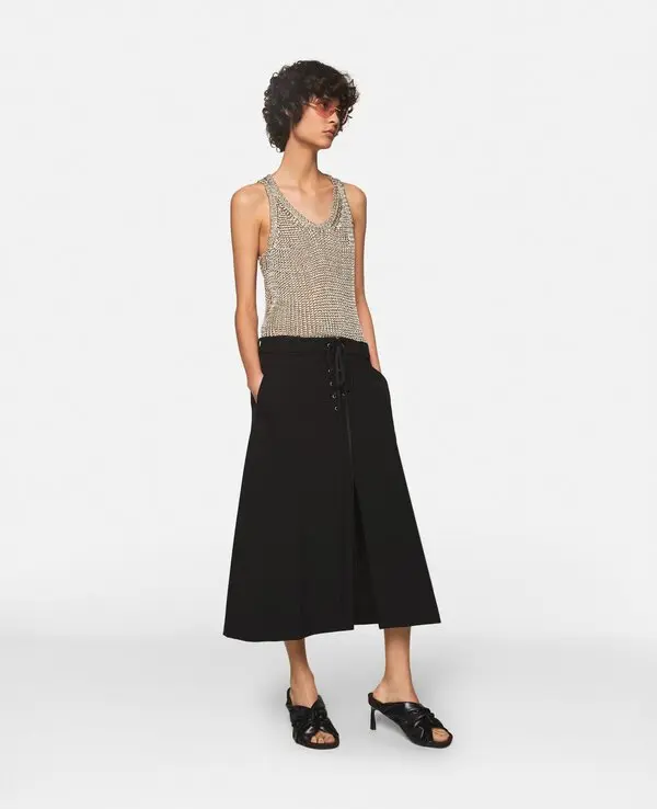 Stella McCartney Whipstitch-closure Wool Skirt