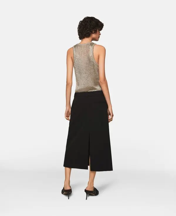 Stella McCartney Whipstitch-closure Wool Skirt