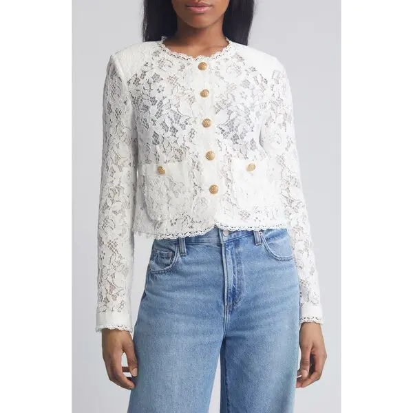 LoveShackFancy Richard Lace Jacket