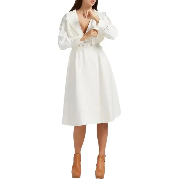 BELLE & BLOOM Manhattan Cropped Trench Coat