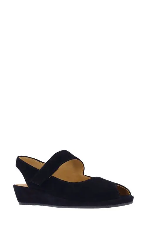 L'AMOUR DES PIEDS Berilita Slingback Wedge Sandal - Black