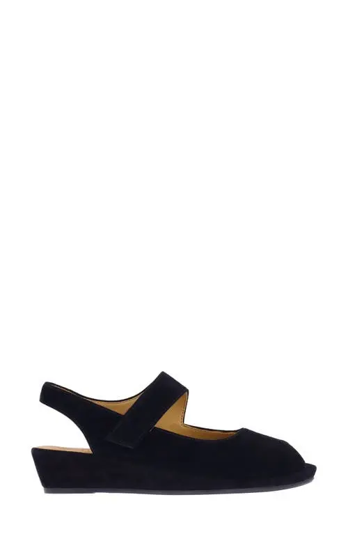 L'AMOUR DES PIEDS Berilita Slingback Wedge Sandal - Black