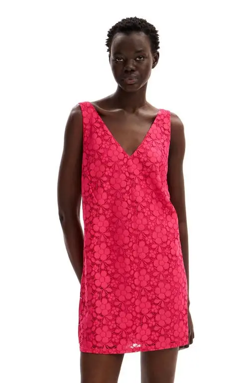 Desigual Floral Lace Minidress