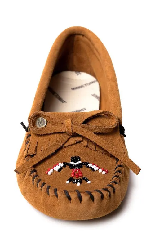 Minnetonka X Lucie Skjefte Thunderbird 'animikii' Softsole Slipper - Brown