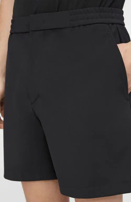 Theory Curtis Slim Fit Drawstring Shorts - Black