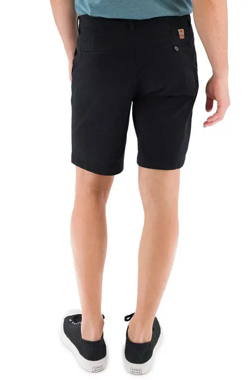 DEVIL-DOG DUNGAREES 9-inch Performance Stretch Chino Shorts - Black