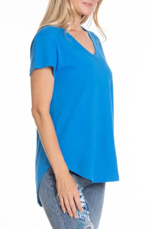 APNY V-neck High-low T-shirt - French Blue