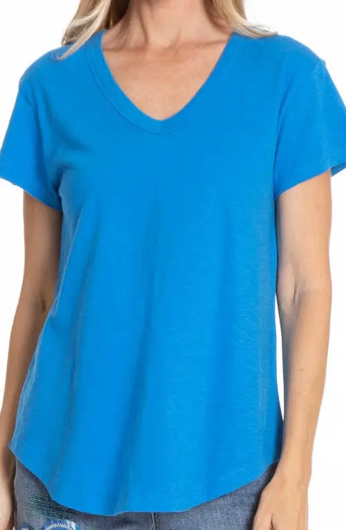 APNY V-neck High-low T-shirt - French Blue