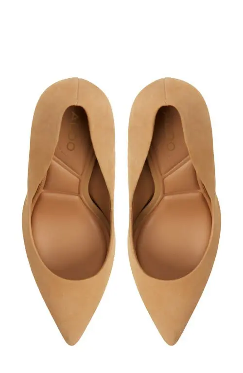 Aldo Lala Pointed Toe Pump - Beige
