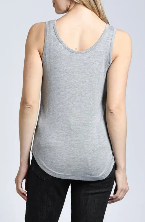 APNY Perfect Fit Scoop Neck Tank - Heather Grey