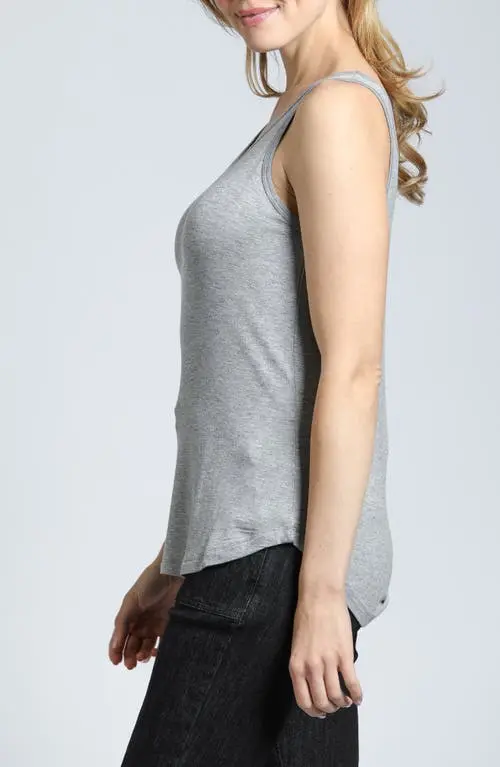 APNY Perfect Fit Scoop Neck Tank - Heather Grey
