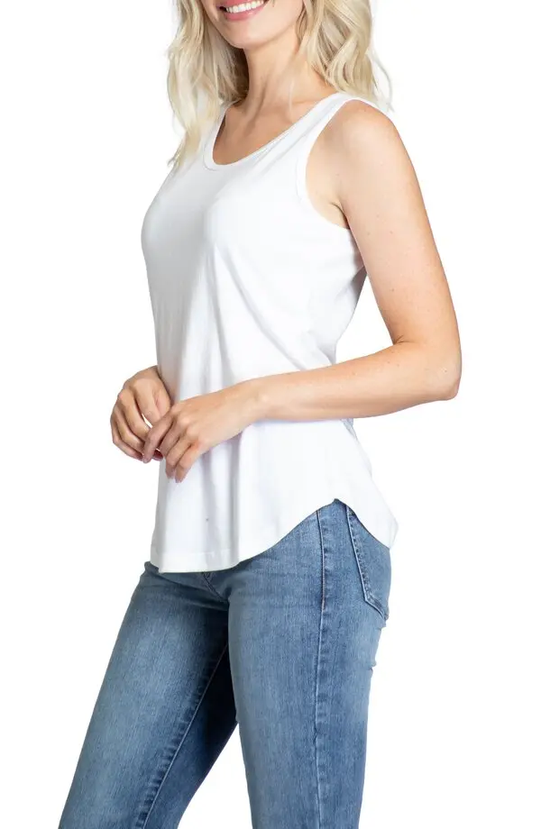 APNY Perfect Fit Scoop Neck Tank - White