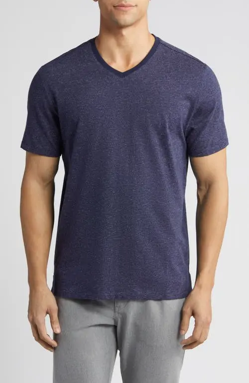Robert Barakett Thoreau V-neck T-shirt - Navy