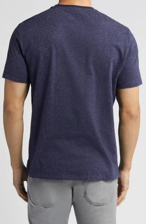 Robert Barakett Thoreau V-neck T-shirt - Navy