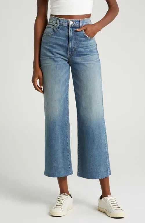SLVRLAKE Grace High-rise Wide-leg Crop Jeans