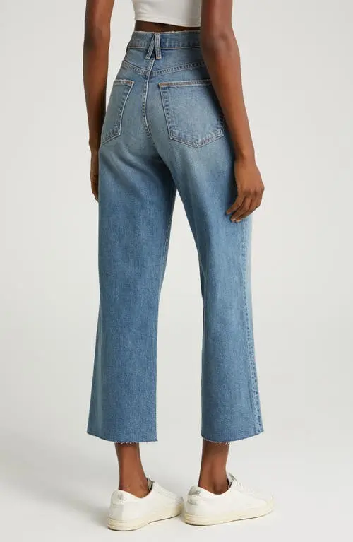 SLVRLAKE Grace High-rise Wide-leg Crop Jeans