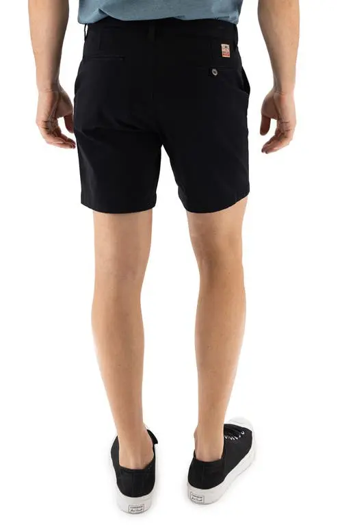 DEVIL-DOG DUNGAREES 7-inch Performance Stretch Chino Shorts - Black