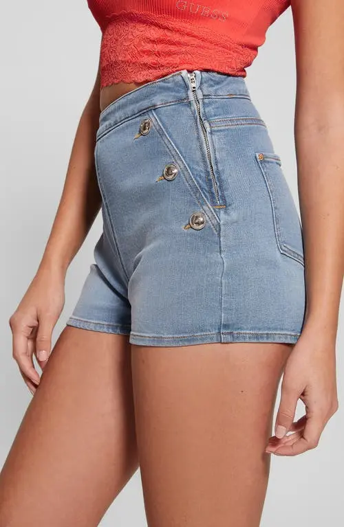 Guess Janea High Waisted Denim Shorts