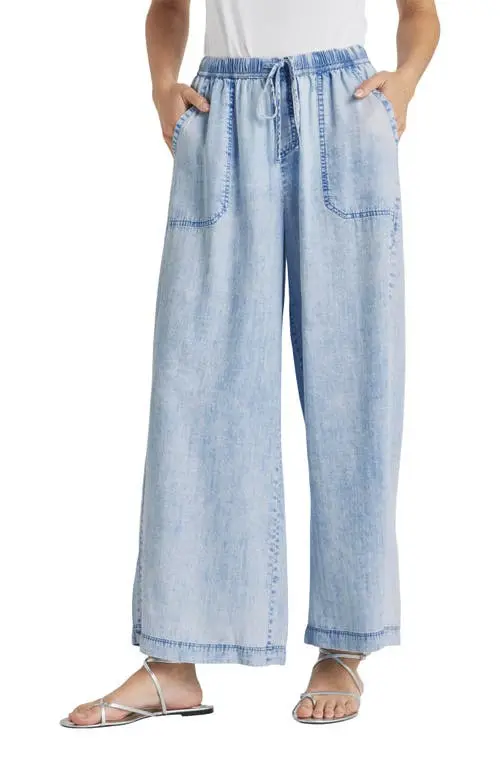Splendid Angie Palazzo Pants - Bleached Indigo