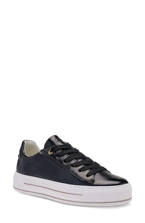ARA Carol Leather Sneaker - Black