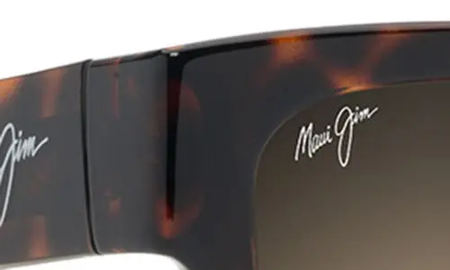 Maui Jim Square Sunglasses - Shiny Dark Havana/yellow