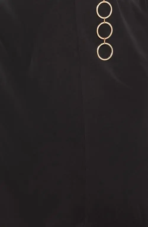 BUXOM COUTURE Cross Halter Belted Tunic Dress