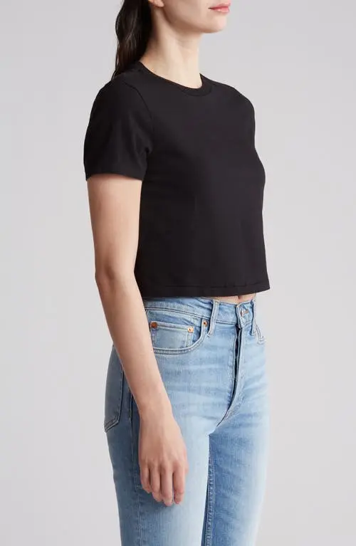 RE/DONE Organic & Recycled Cotton Micro T-shirt - Black