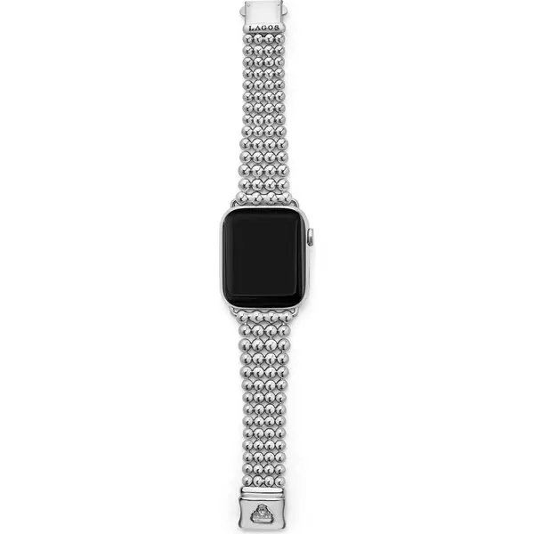Lagos Stainless Steel Apple Watch® Band - Silver
