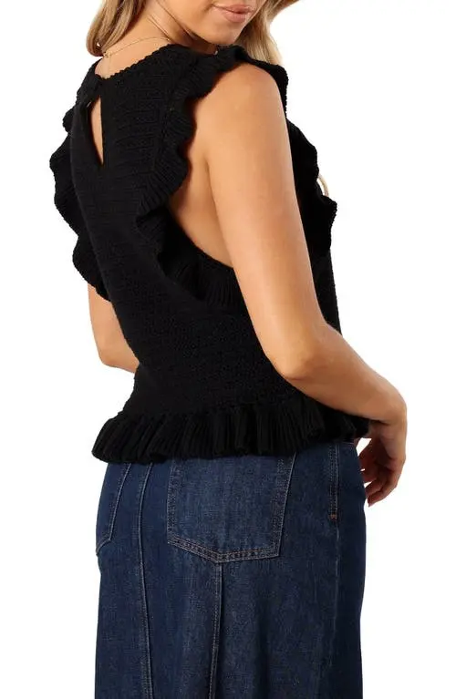 PETAL & PUP Katia Frill Sleeveless Sweater