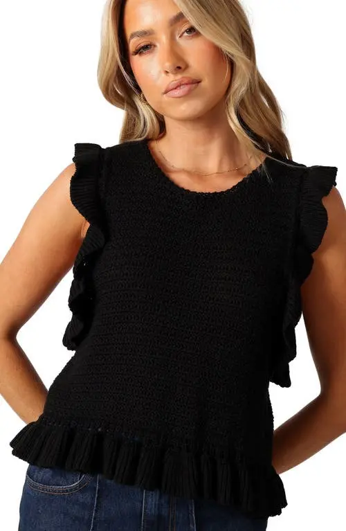 PETAL & PUP Katia Frill Sleeveless Sweater