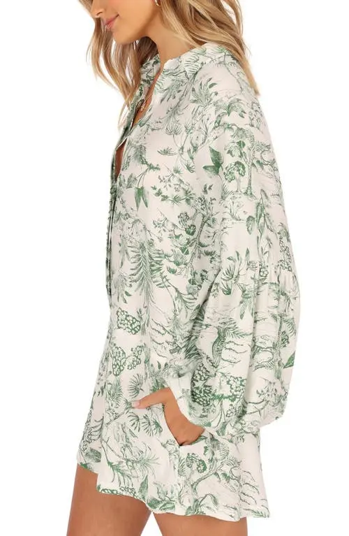 PETAL & PUP Elsa Floral Print Romper