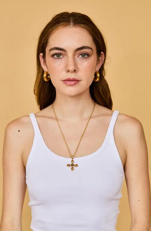 PETIT MOMENTS Turin Cross Pendant Necklace