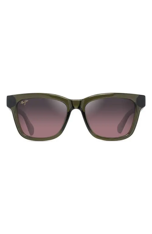 Maui Jim Hanohano 53mm Sunglasses - Shiny Trans Green