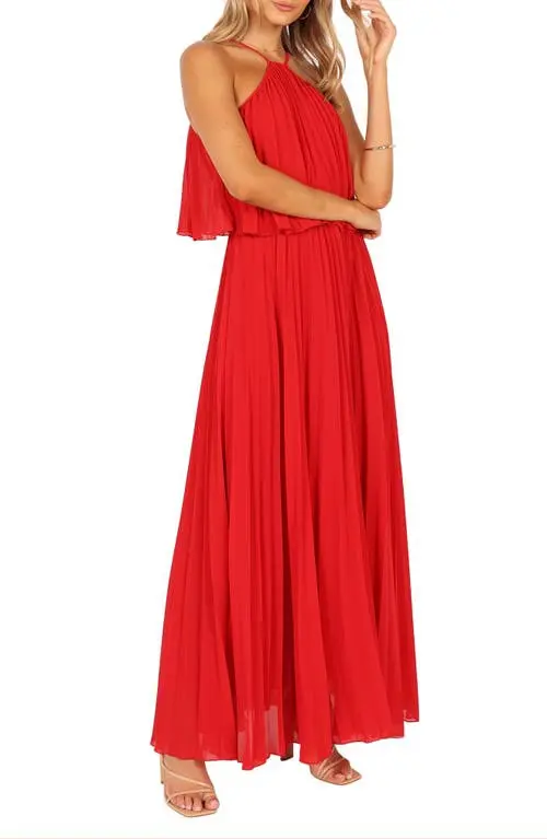 PETAL & PUP Gia Pleated Maxi Dress