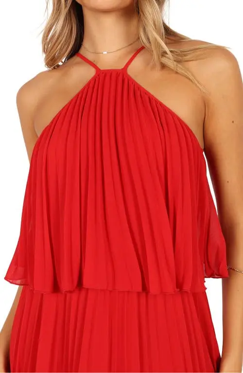 PETAL & PUP Gia Pleated Maxi Dress