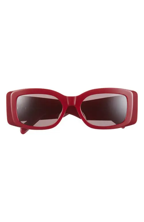 Celine Triomphe 53mm Rectangular Sunglasses - Shiny Bordeaux/smoke