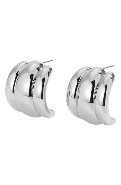 Lili Claspe Elsa Shield Hoop Earrings