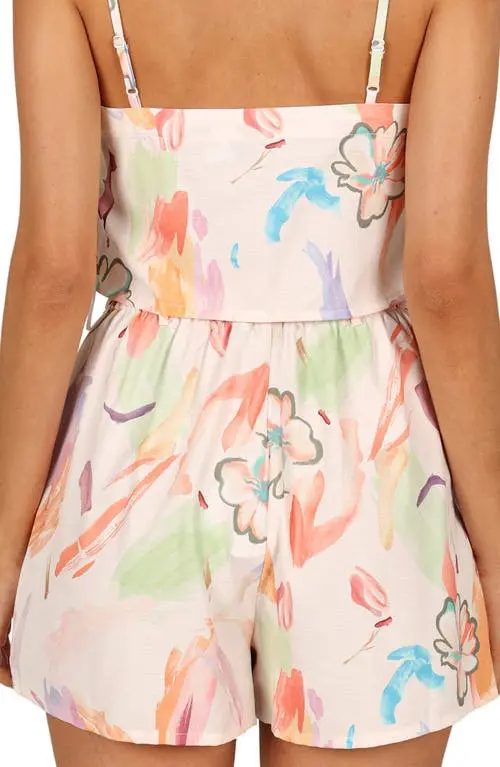 PETAL & PUP Carey High-waisted Linen-blend Shorts