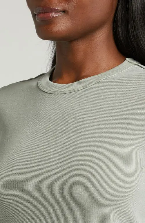 Marine Layer Lexi Sun-in Rib Crewneck T-shirt - Shadow