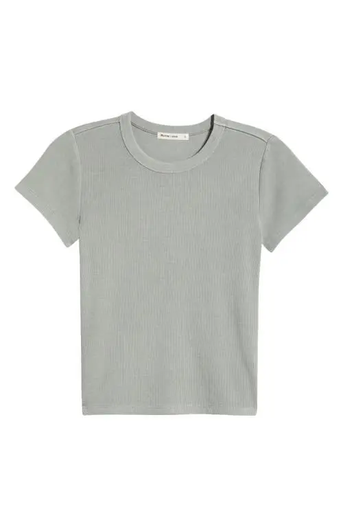 Marine Layer Lexi Sun-in Rib Crewneck T-shirt - Shadow