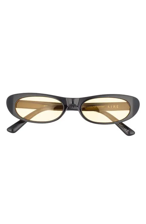 AIRE Avior Cat Eye Sunglasses - Black Yellow