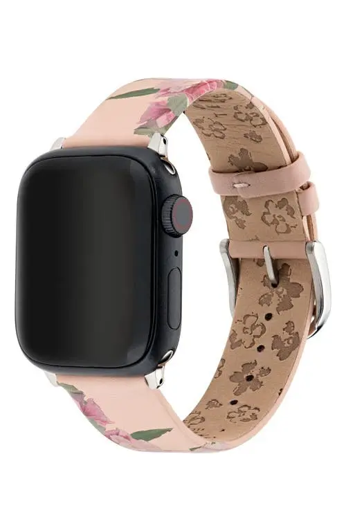Ted Baker Floral Pink Leather Strap for Apple Watch® Ted Baker Floral Pink Leather Strap for Apple Watch® (Model  main image 2