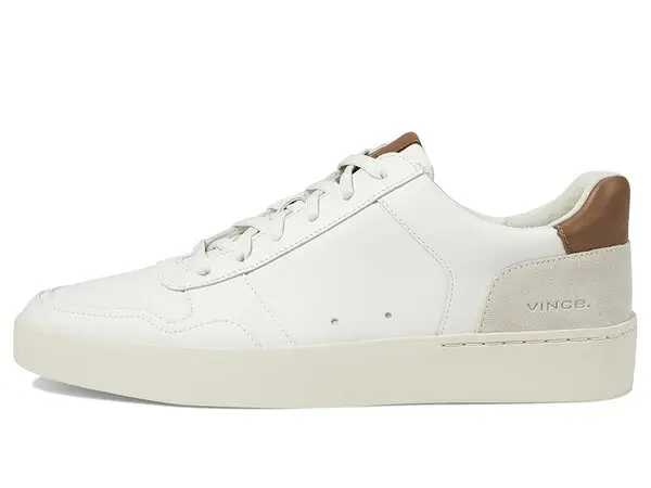 Vince Peyton Lace-up Leather Sneakers - White