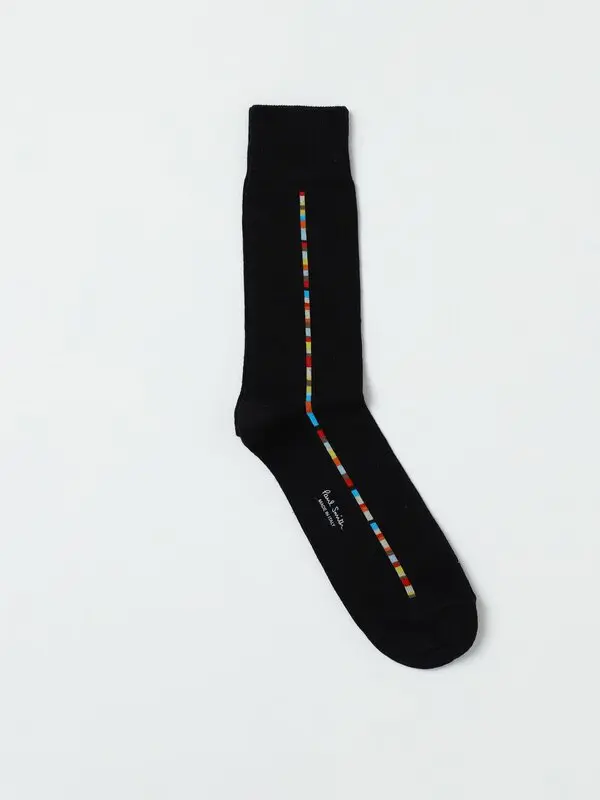 Paul Smith Striped Socks - Black