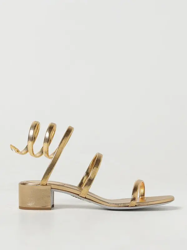 Rene Caovilla Heeled Sandal - Gold